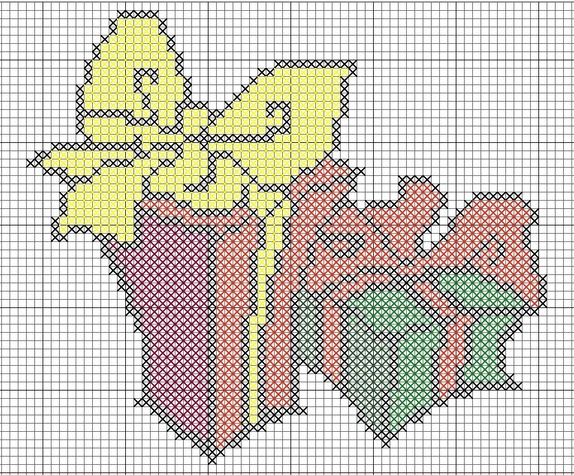 Broderi mønster - Epla